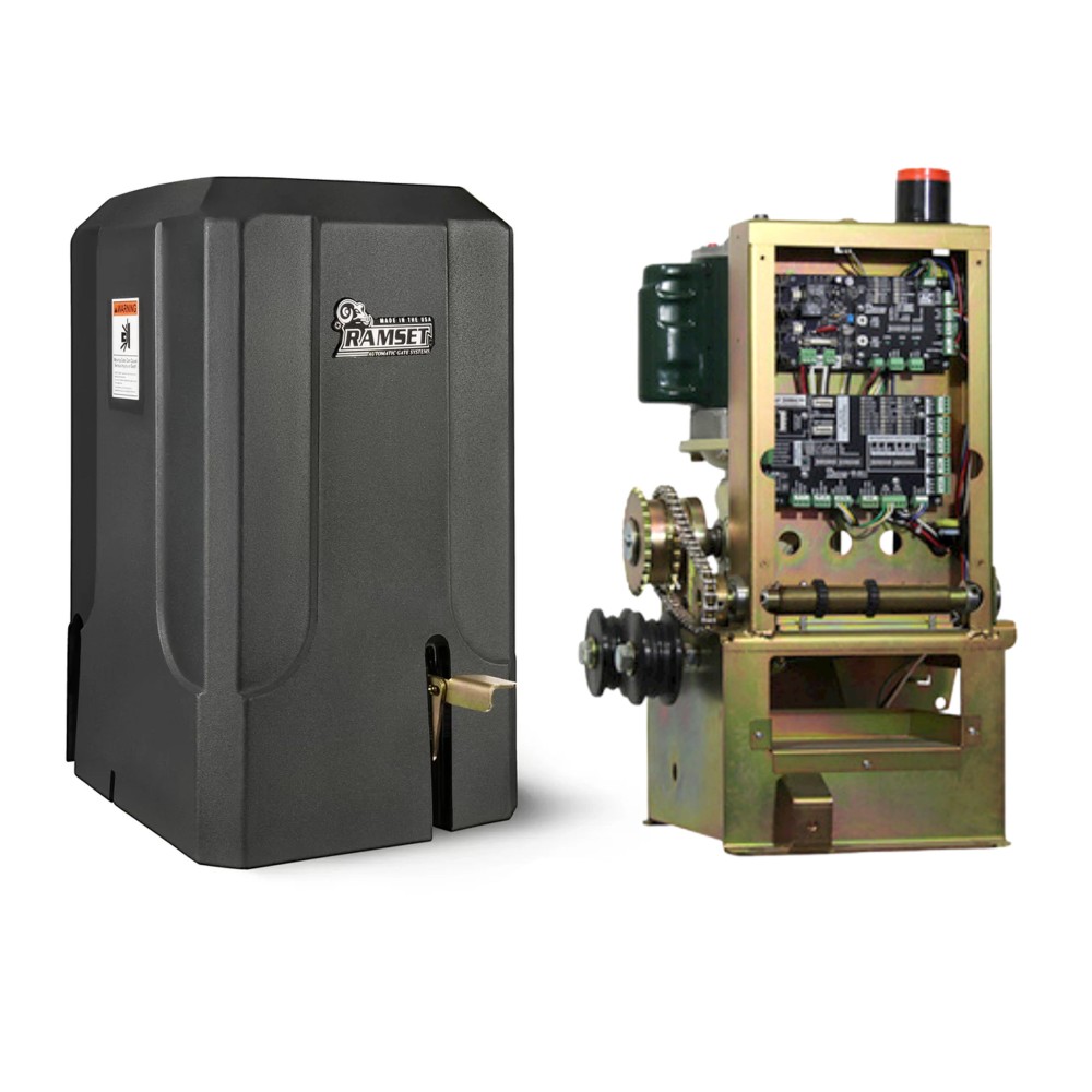 Ramset Ram 1000 AC Industrial Pad Mount Automatic Slide Gate Opener (UL ...